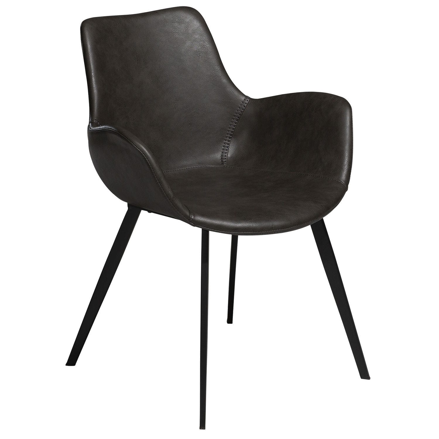 Traditional chair - HYPE - DAN-FORM - indoor / velvet / leather