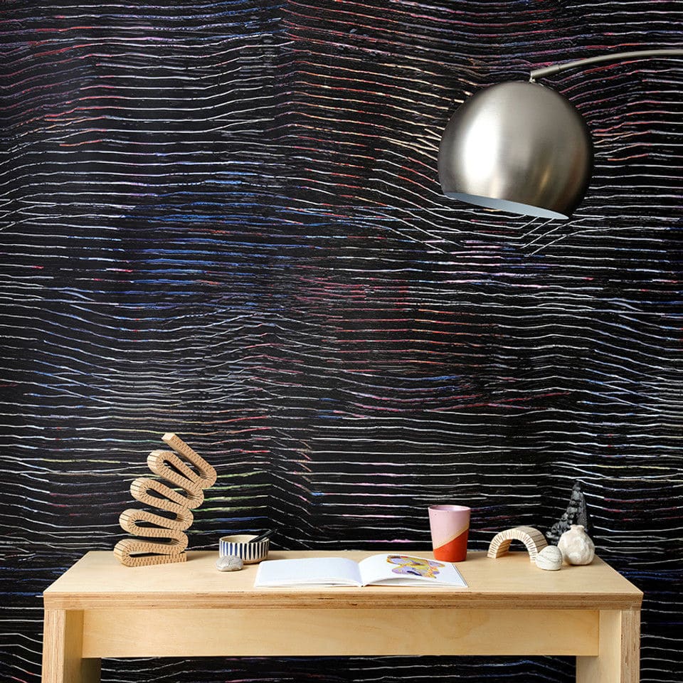 Interior wall-covering - RAKE - Design Tex - cellulose / polyester ...