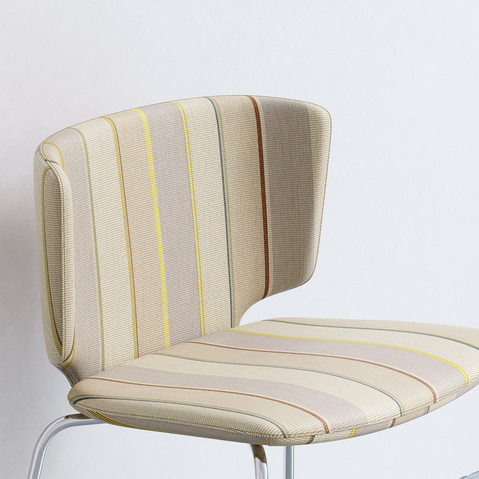 Upholstery fabric - THE THAMES - Design Tex - striped / polyester / acrylic