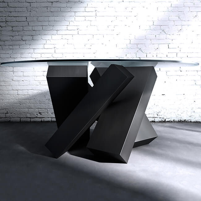 Original design table - MEGALITH - Duffy London - powder-coated steel ...