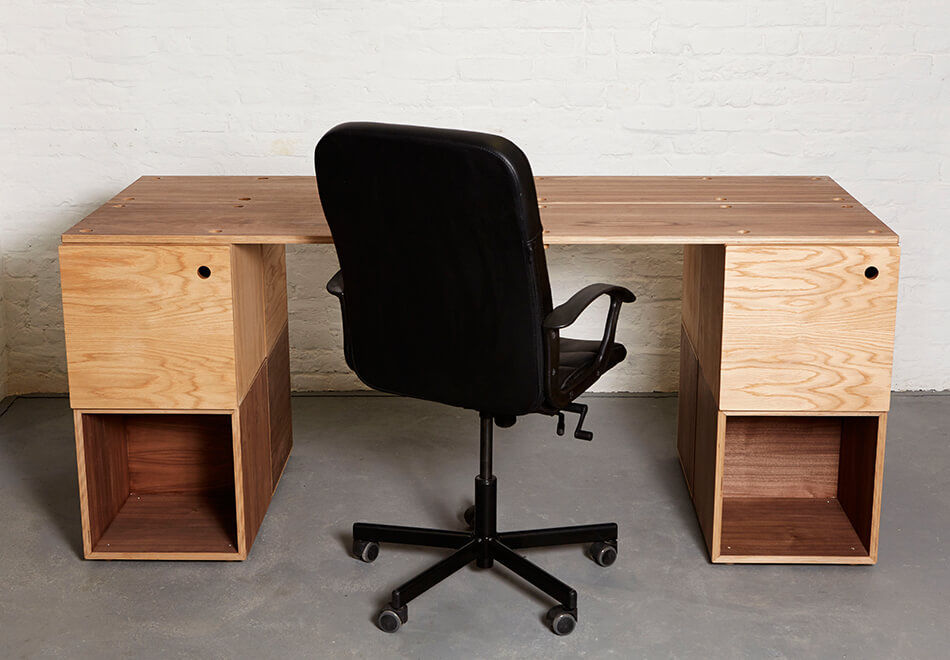 Contemporary desk - BOX AND PLANK - Duffy London - wooden / with ...