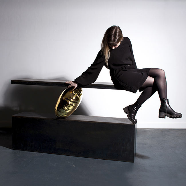 Contemporary sideboard table - Collapse - Duffy London - stainless ...