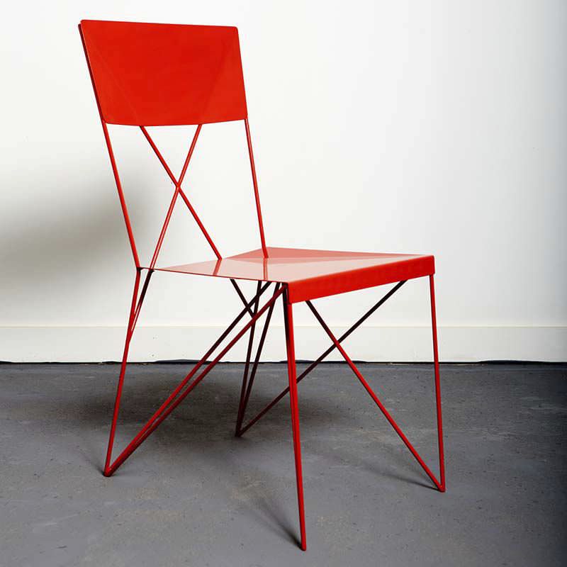 Contemporary chair - STRUCHAIR - Duffy London - indoor / powder-coated ...