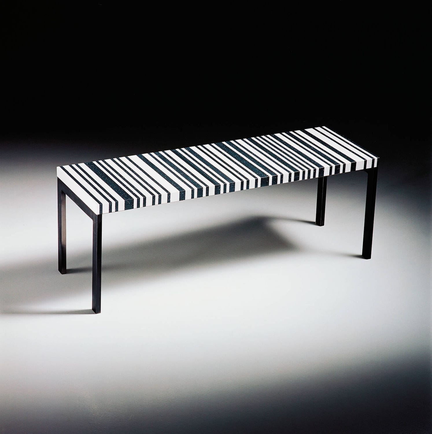Contemporary bench - RAITA - DURAT - steel / Solid Surface
