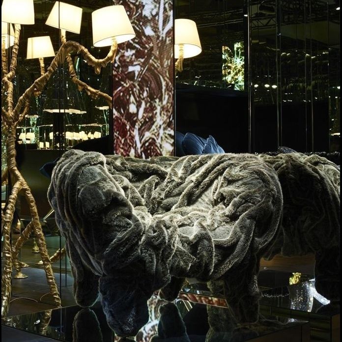 Original design armchair - GRINZA - edra - leather / polyurethane foam ...