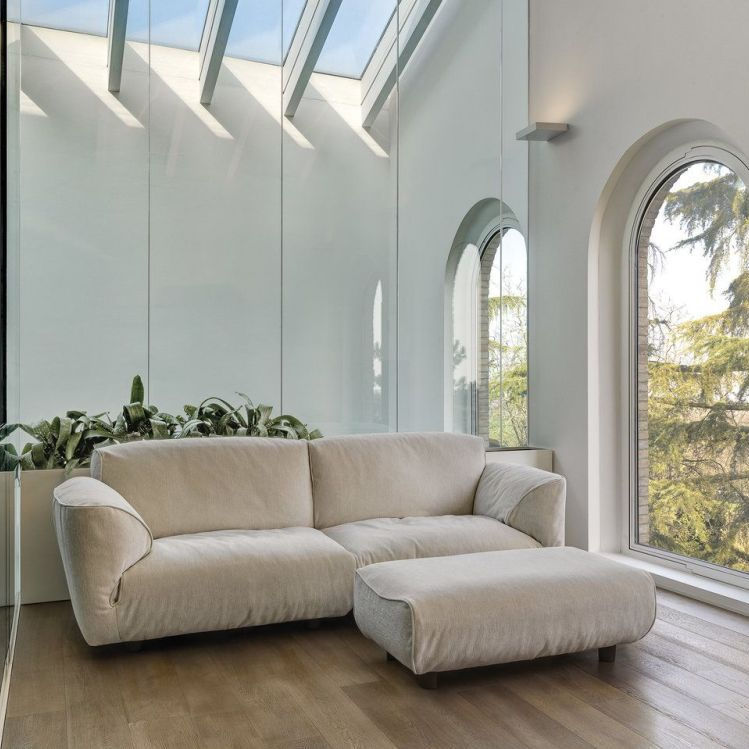 Modular sofa - GRANDE SOFFICE - edra - contemporary / fabric / with ...