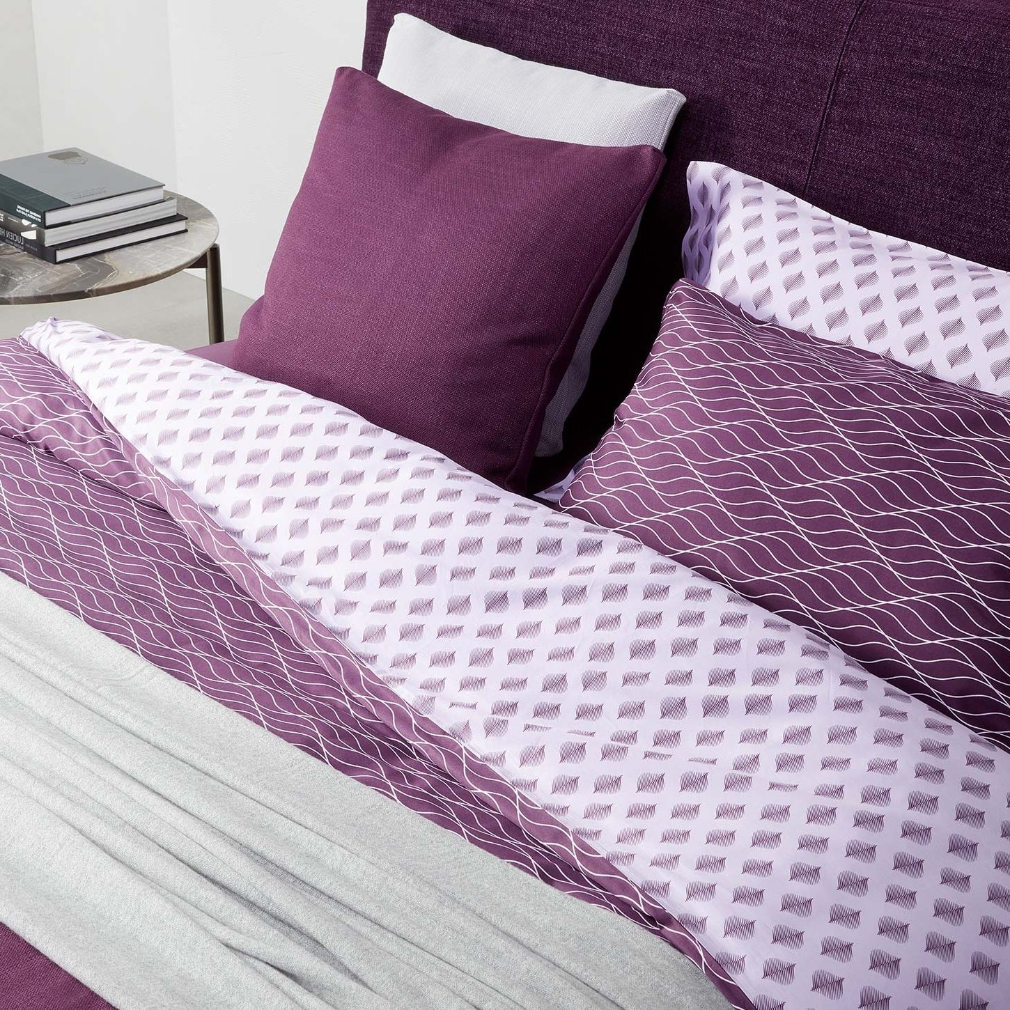 Cotton bedding set - Flou - linen / satin