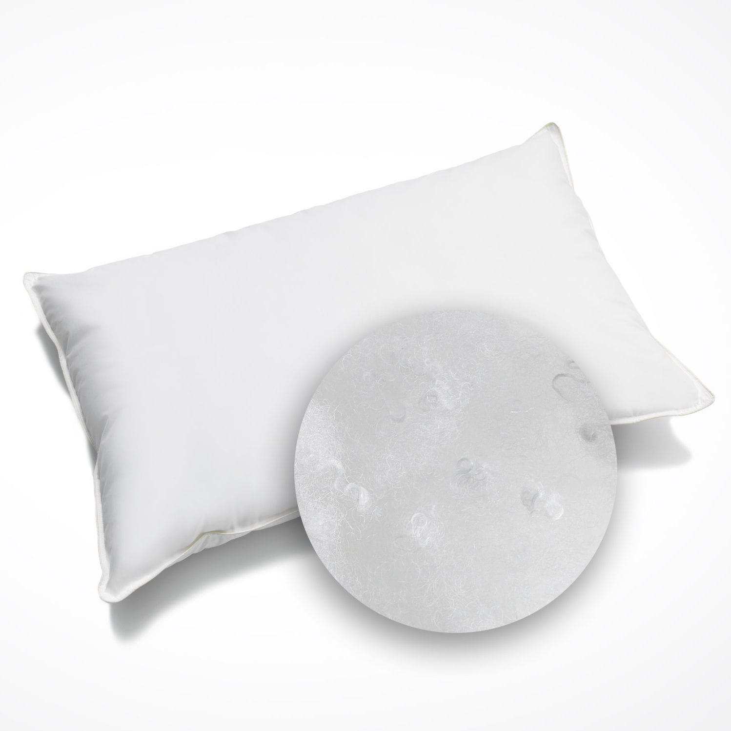 Ergonomic pillow - Dacron® - Flou - cotton / polyester / rectangular