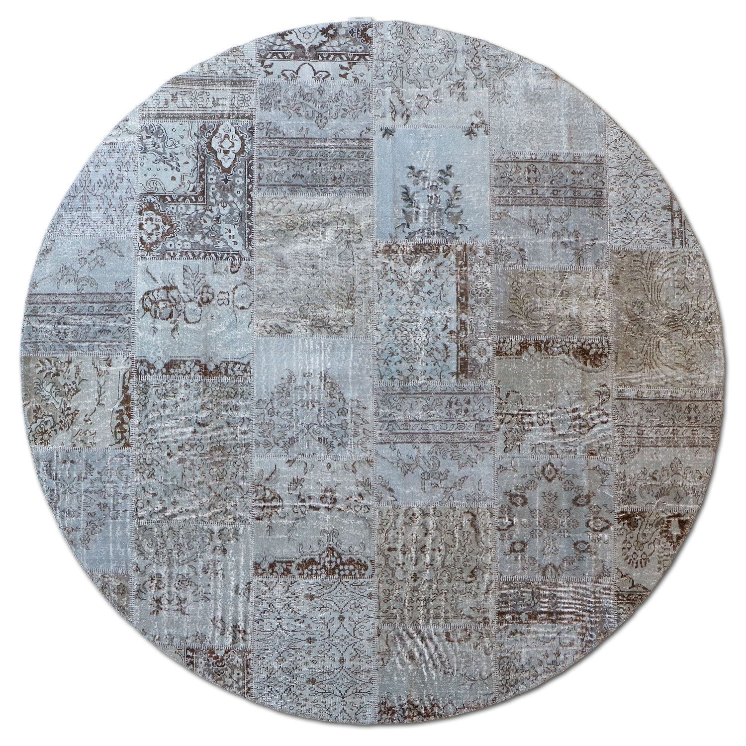 Contemporary rug - MeatPacking Patchwork Argento - G.T.DESIGN ...