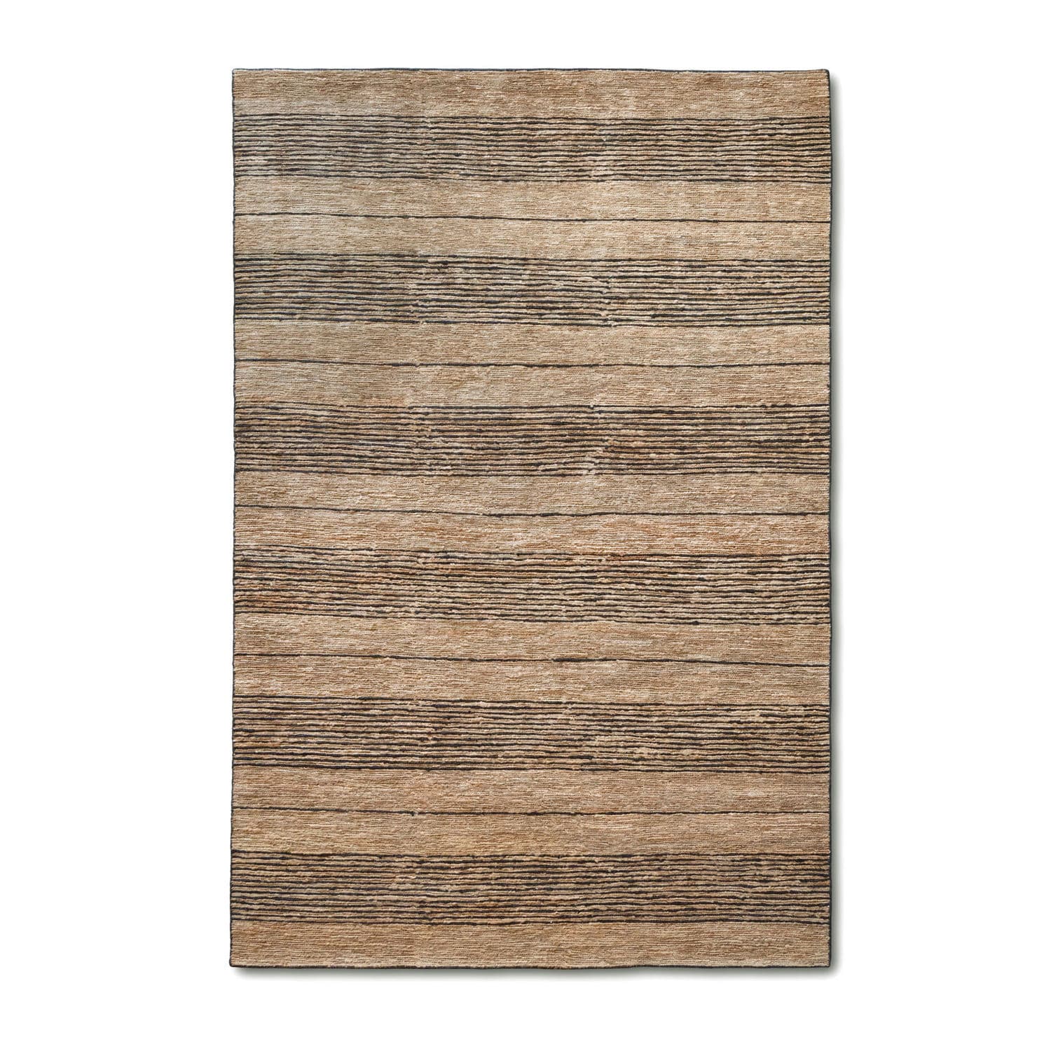 Contemporary rug - Himalayan Skin Model B - G.T.DESIGN - striped / jute ...