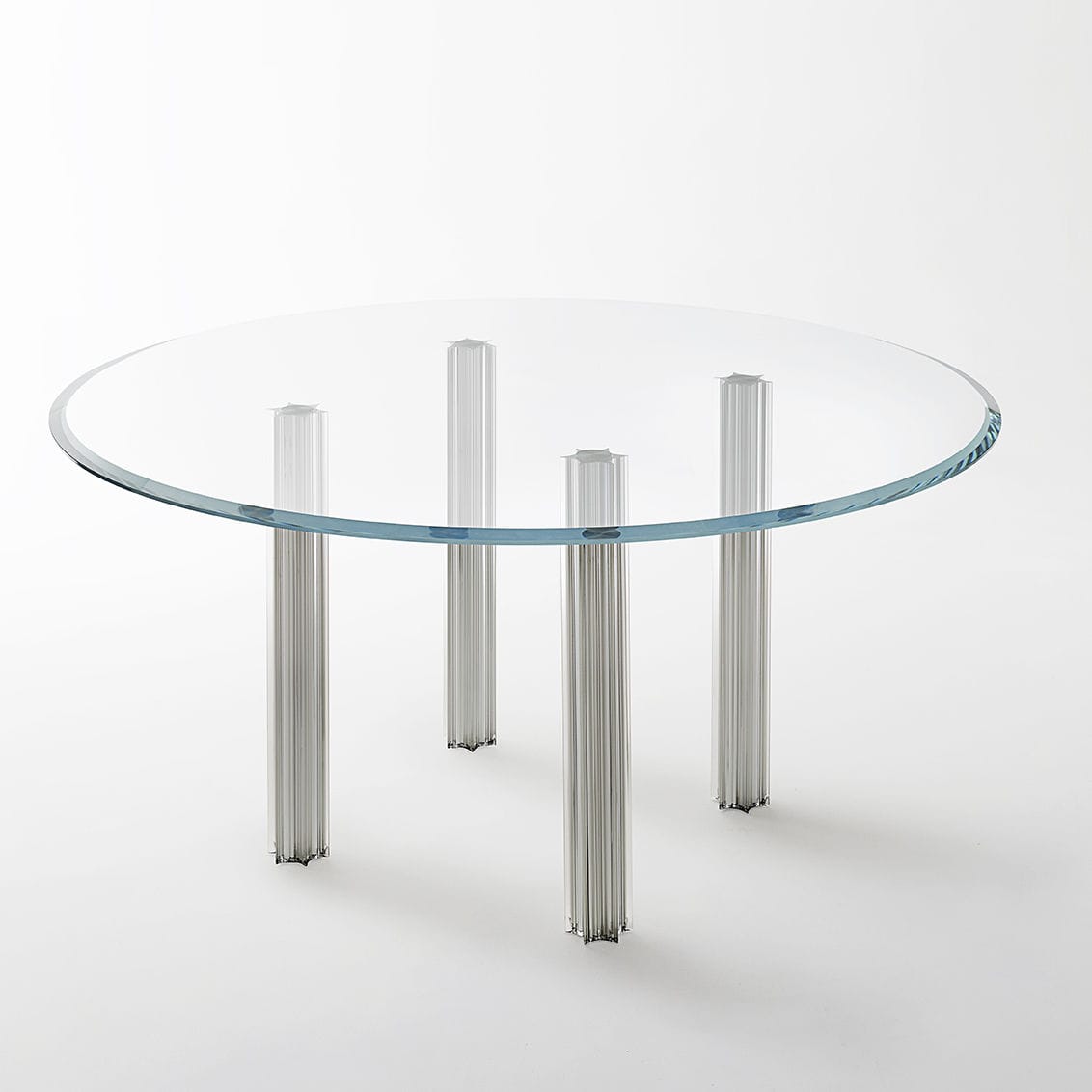 Contemporary table - STARLIGHT - GLAS ITALIA - crystal / round / square