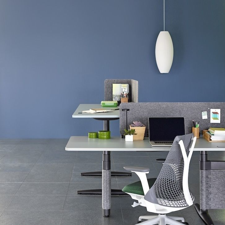 Workstation desk - ATLAS - Herman Miller - free-standing / 2 person ...