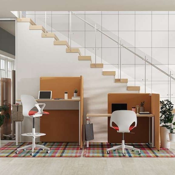 Free-standing office divider - BOUND - Herman Miller - fabric / modular ...