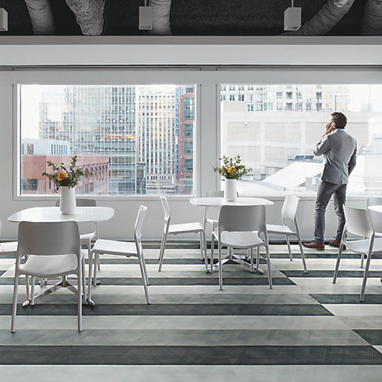 Vinyl flooring - DRAWN LINES - Interface - indoor / for living rooms ...