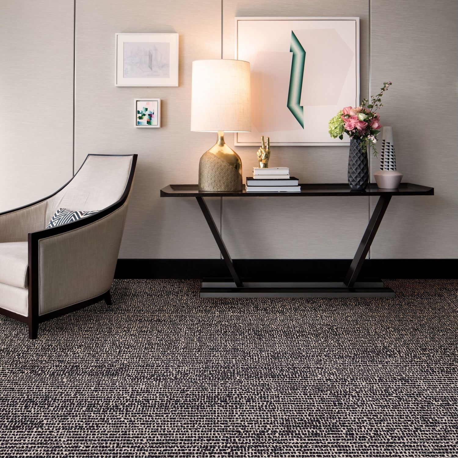 Carpet tile - CITY OF ANGELS - Interface - tufted / loop pile / structured