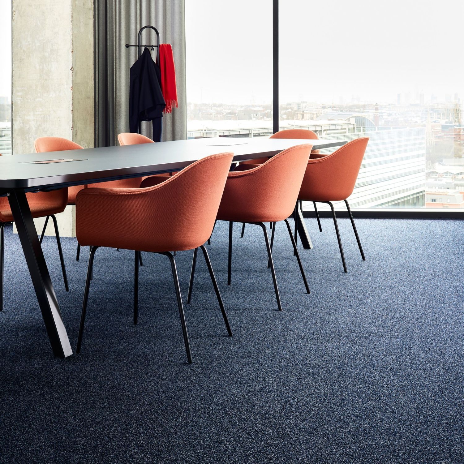 Loop pile carpet - DOLOMITE - Interface - polyamide / plain / gray