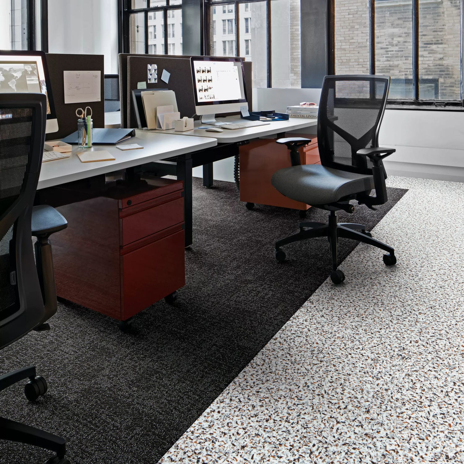 Vinyl flooring - WALK ON BY - Interface - indoor / for living rooms ...