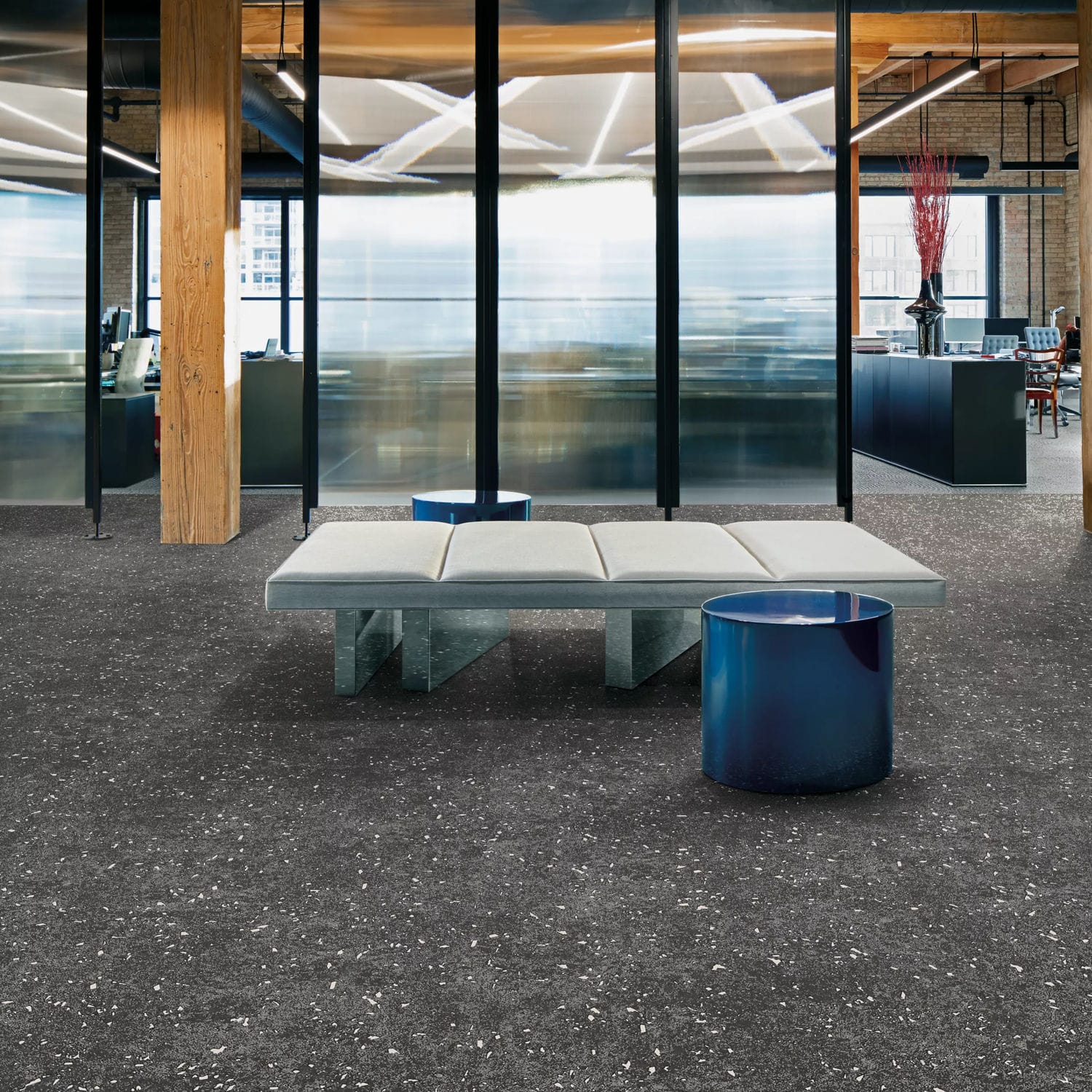 Vinyl flooring - WALK THE AISLE - Interface - indoor / for living rooms ...