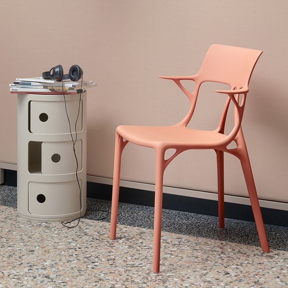 Contemporary chair - A.I - Kartell - indoor / metal / thermoplastic