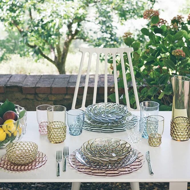 Flat plate - JELLIES FAMILY - Kartell - round / PMMA / commercial