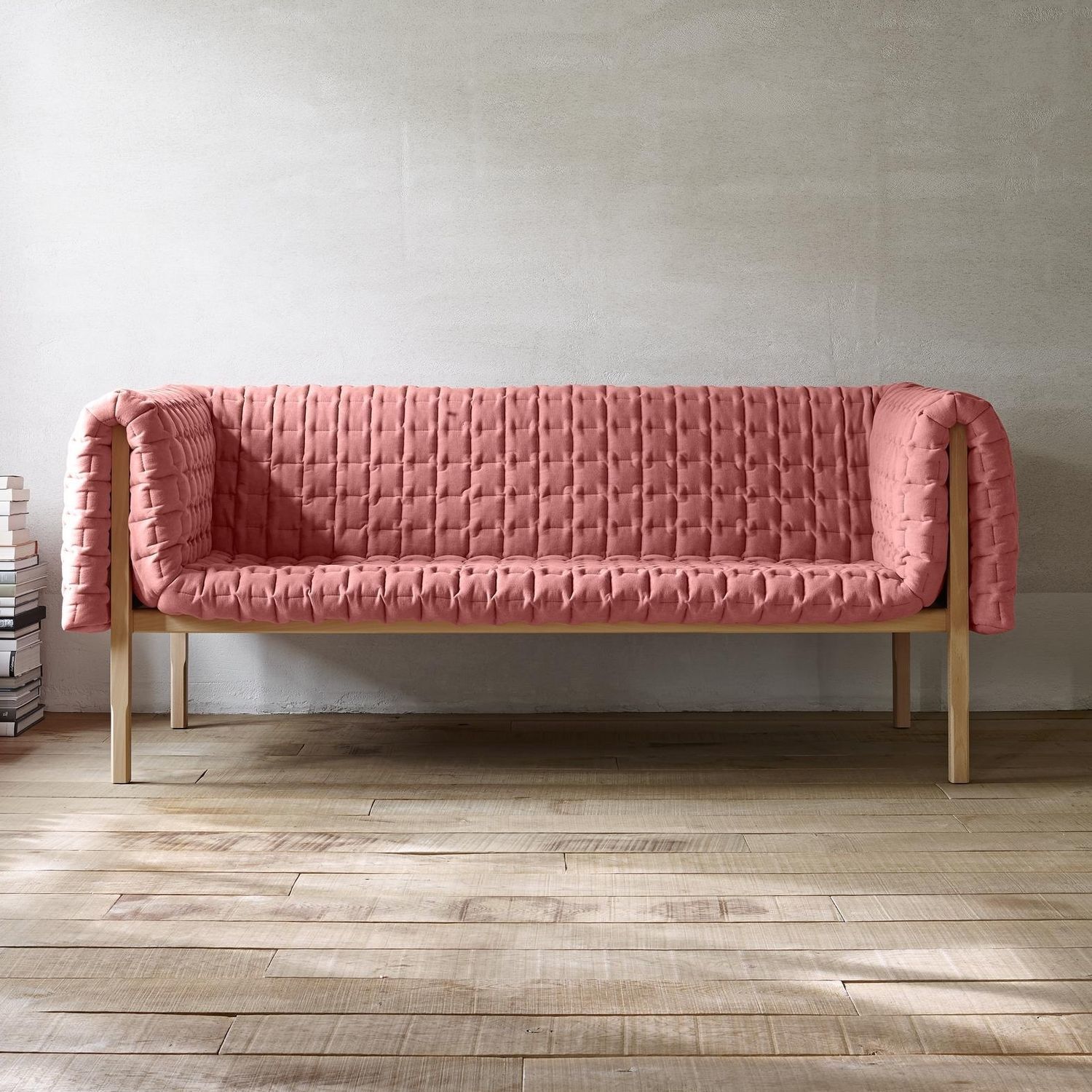Contemporary sofa - RUCHÉ - Ligne Roset - fabric / leather / with armrests