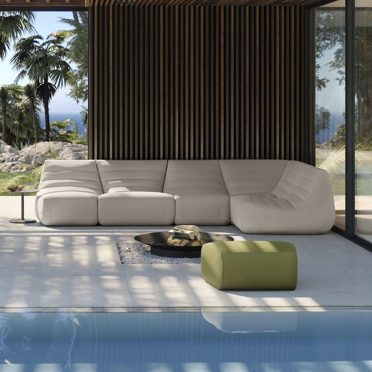 Modular sofa - SAPARELLA - Ligne Roset - contemporary / garden / patio