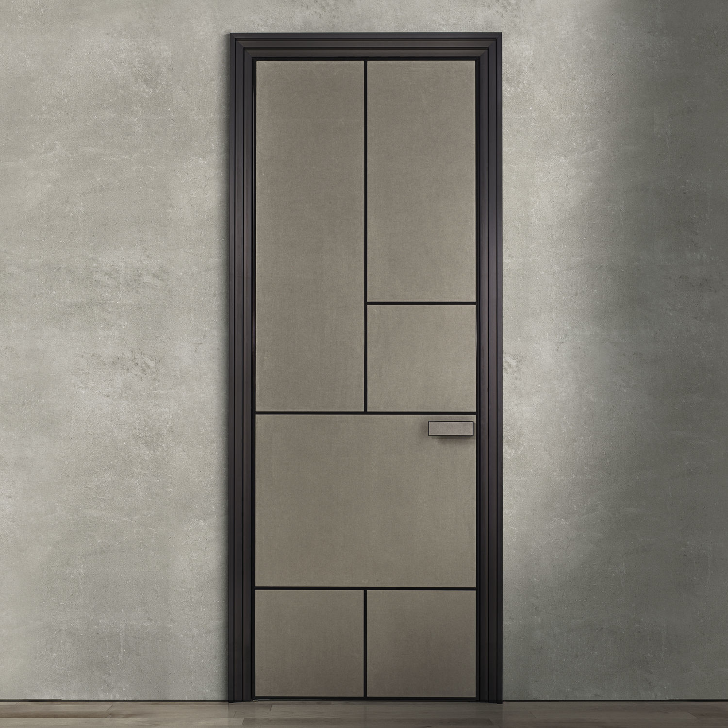 Swing door - LAND - LONGHI S.p.a. - interior / wooden / glass