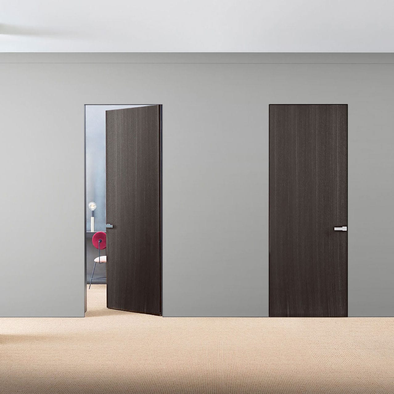 Interior door - Rasorei_EI60 - Lualdi - wooden / swing / contemporary