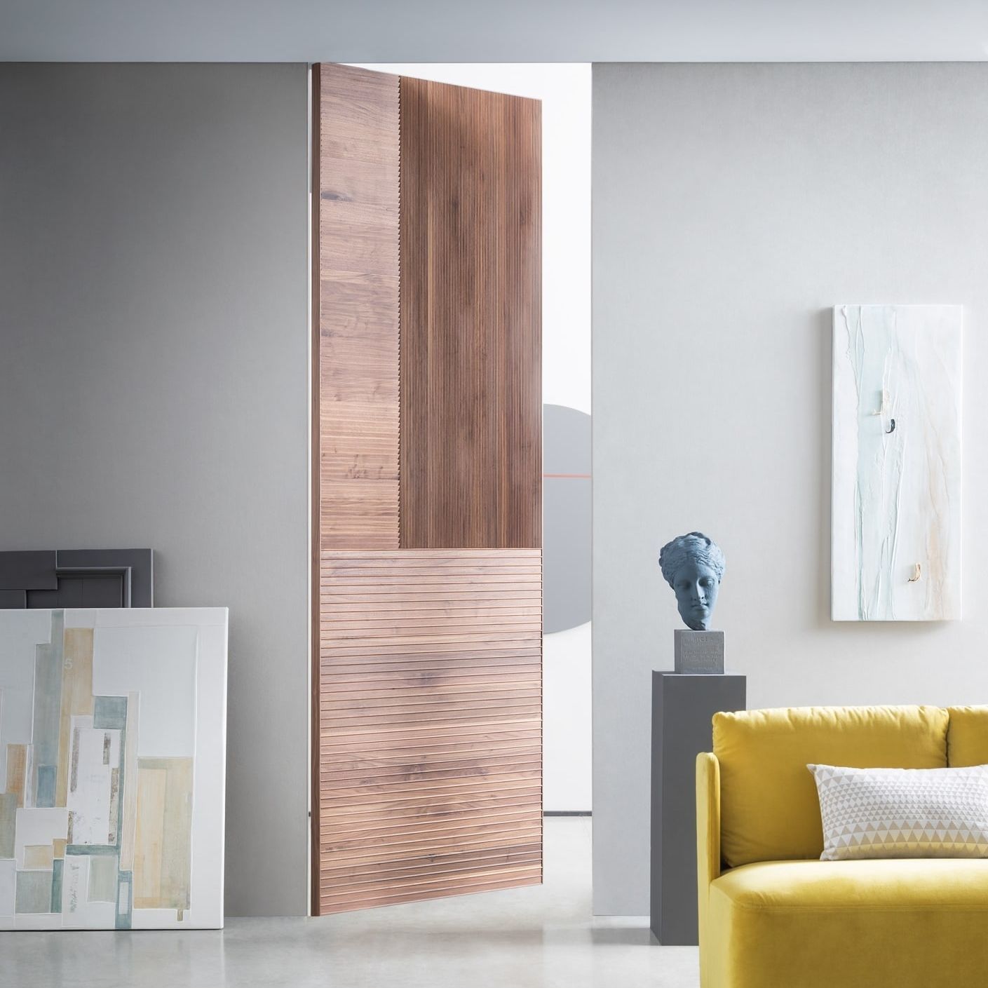 Interior door - Matrix - Lualdi - wooden / swing / sliding