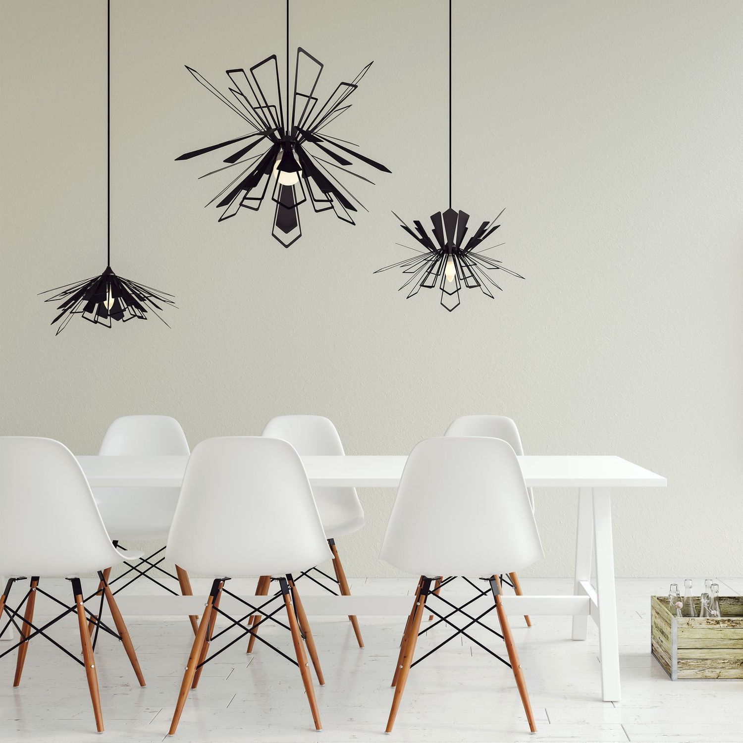 Pendant lamp - Bendant - MIO - steel / contemporary / corded