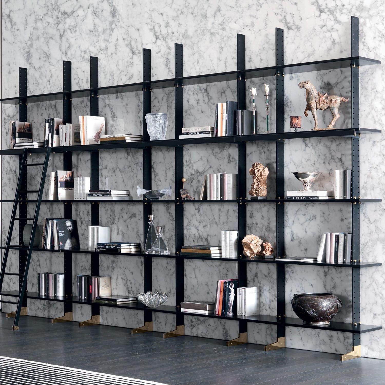 Free-standing bookcase - ELEGIE - MisuraEmme SpA - contemporary / wood ...
