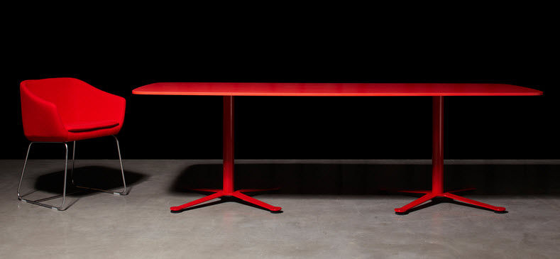 Contemporary boardroom table - GECKO - Modus - HPL / rectangular ...