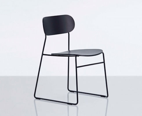 Contemporary chair - PLC - Modus - timber / sled base / home