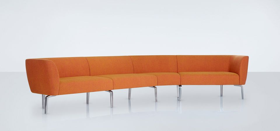 Modular sofa - APRIL SYSTEM - Modus - contemporary / fabric / orange