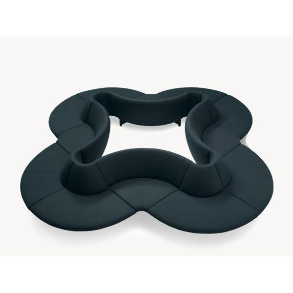 Modular upholstered bench - SERPENTINE - MOROSO - contemporary / fabric ...