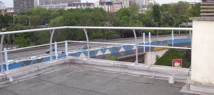 Aluminum railing - GARDAL FF - Horizal - with bars / outdoor / for patios