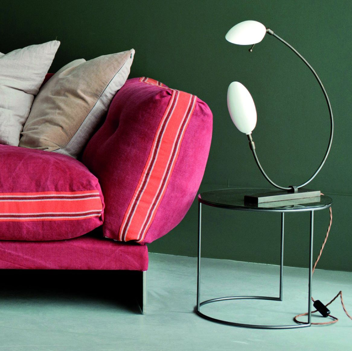 Table lamp - SCORPION - OCHRE - metal / original design / corded