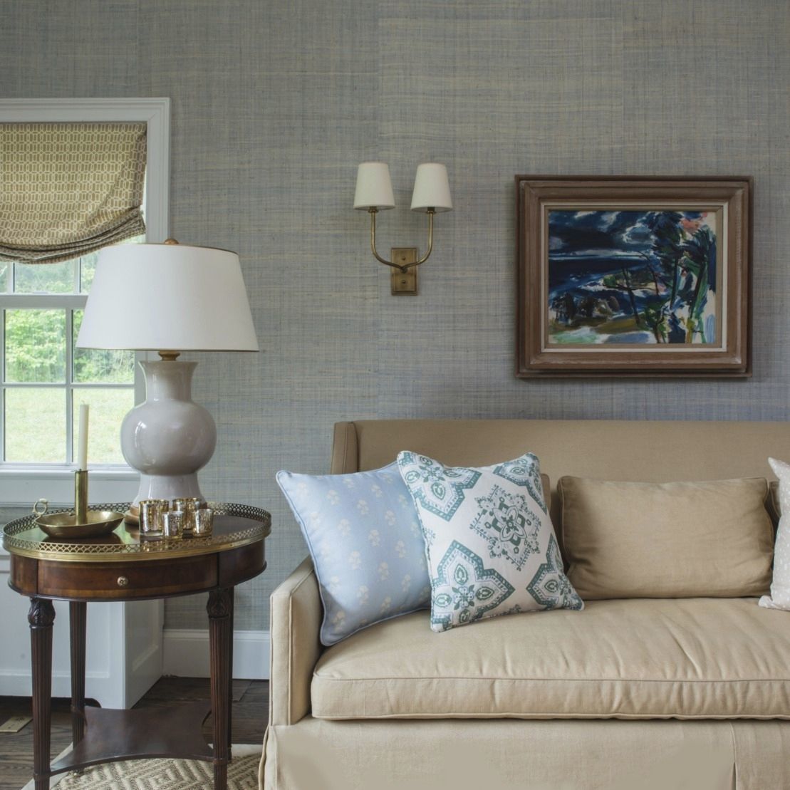 Traditional wallpaper - African Raffia - Phillip Jeffries - natural ...