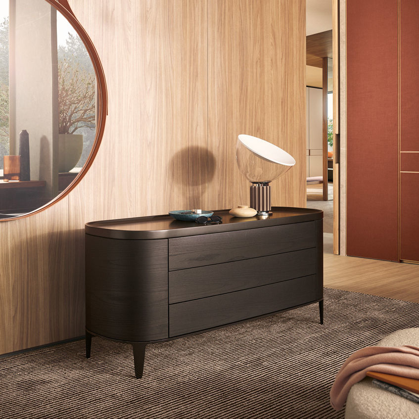 Contemporary chest of drawers - GENTLEMAN - Poliform - wood veneer ...