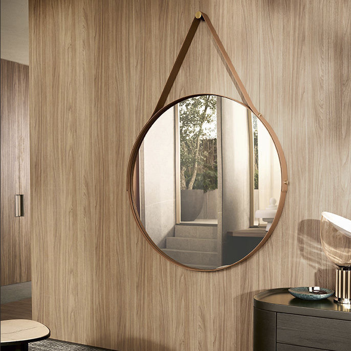 Wall-mounted mirror - DROP - Poliform - contemporary / round / metal