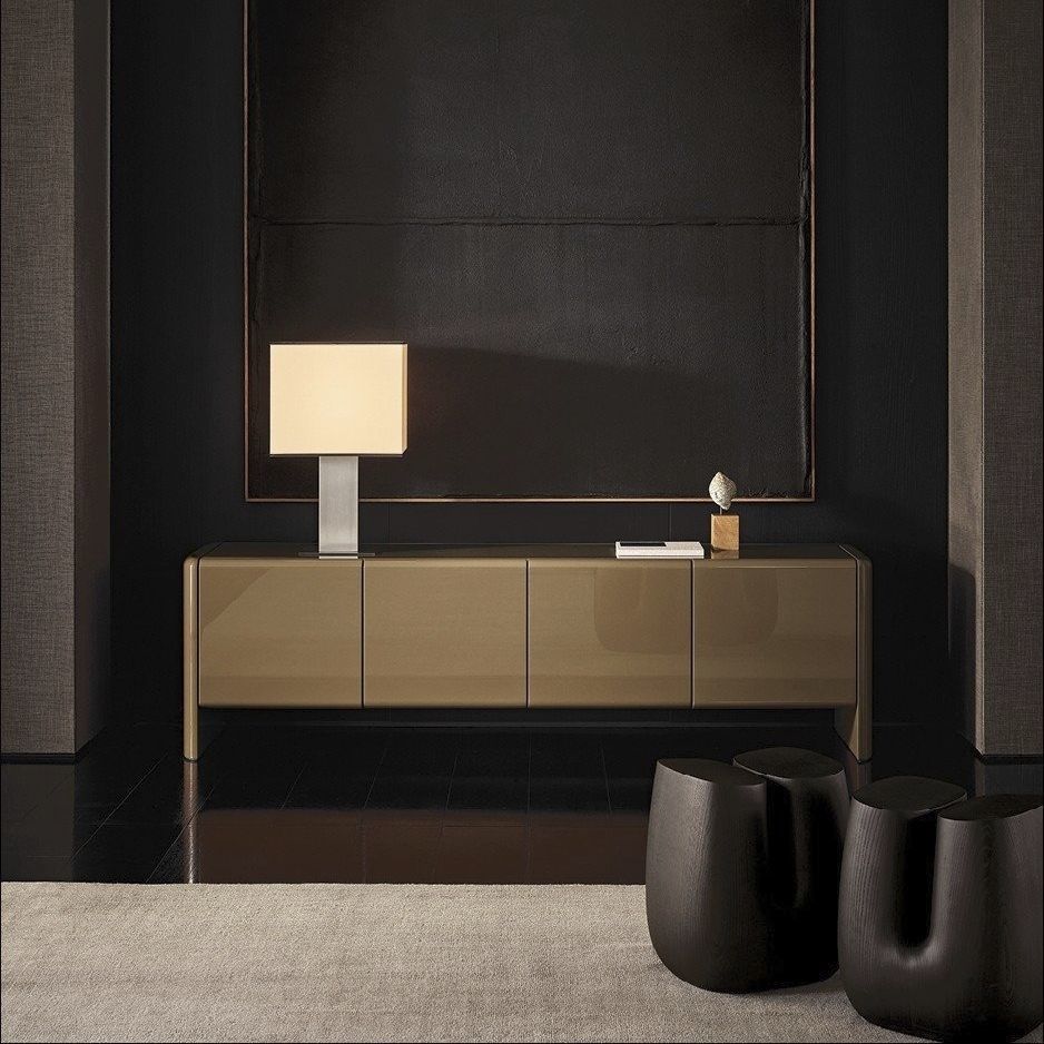 Contemporary sideboard - DUKE - Poliform - oak / elm / marble