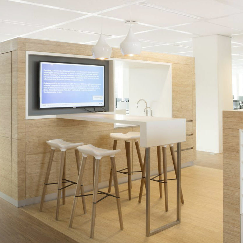 Traditional bar stool - PILOT LOW - SDC_lab - plastic / oak base / 4-legged