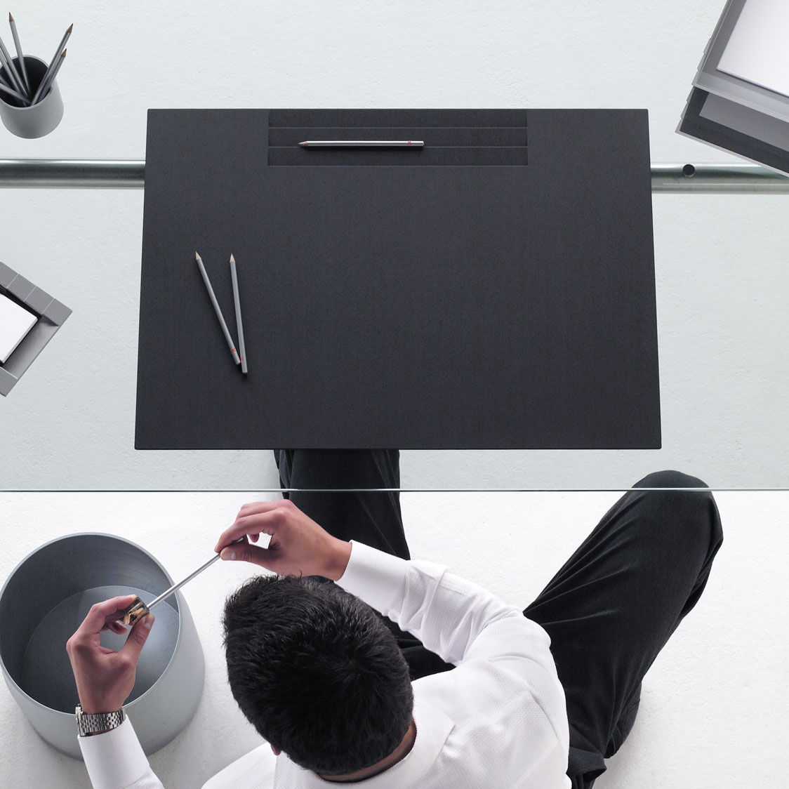 Polyurethane desk blotter - Status - REXITE - commercial