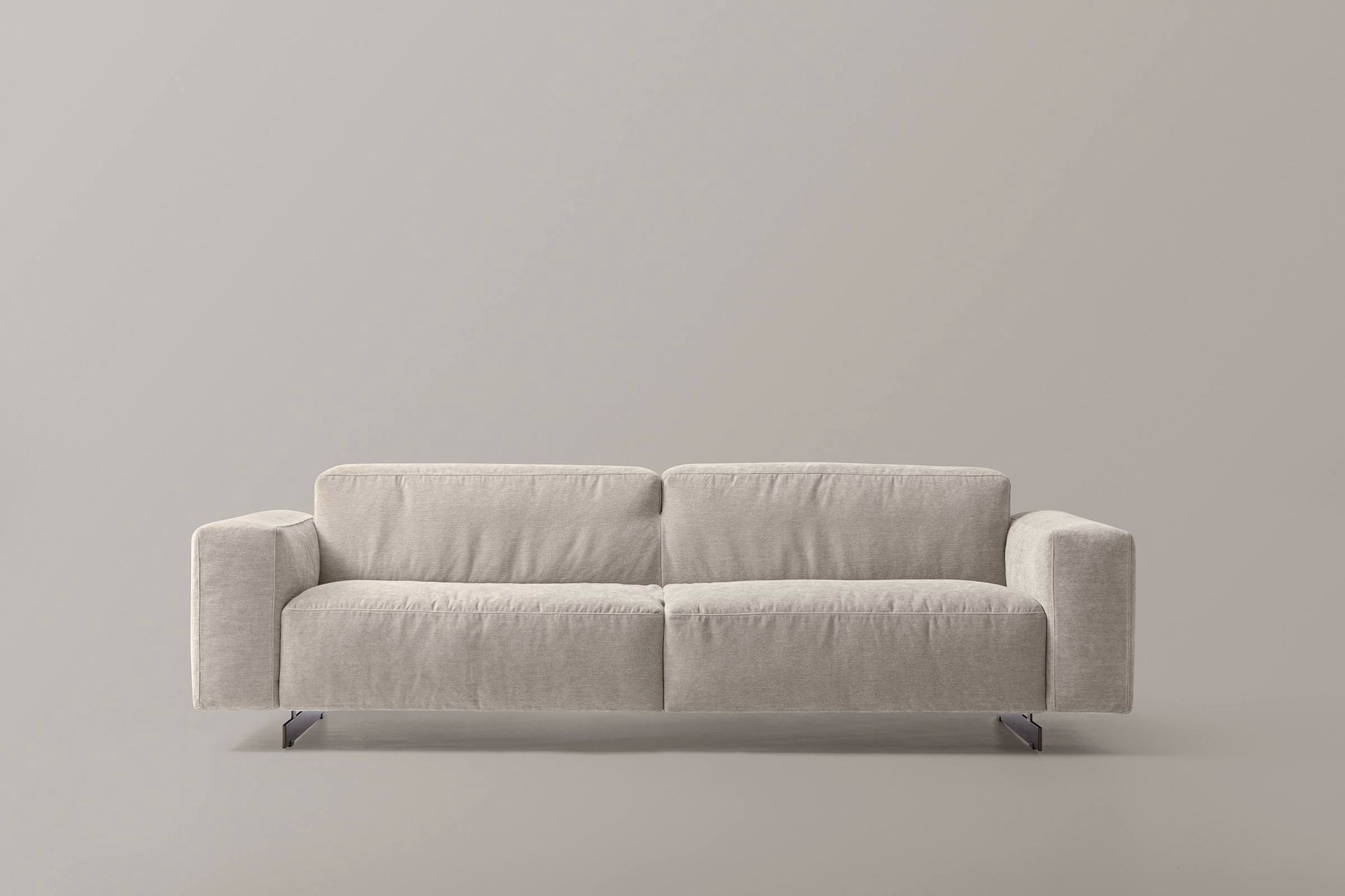 Modular sofa - CUT - Rivolta - contemporary / white / brown