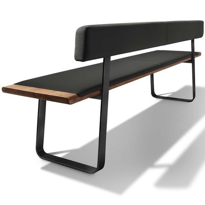 Contemporary bench - NOX - TEAM 7 - oak / beech / walnut