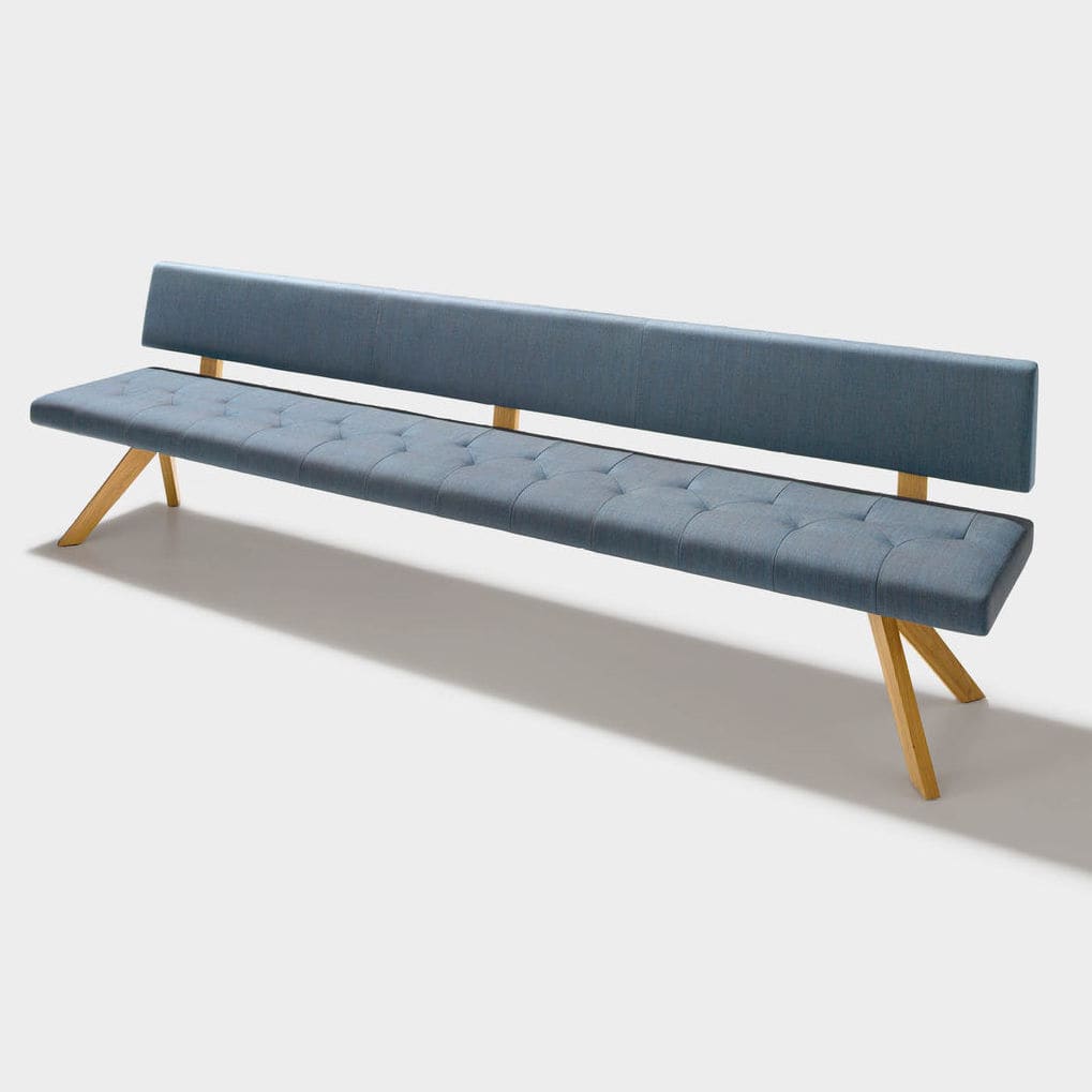 Contemporary bench - YPS - TEAM 7 - oak / beech / walnut