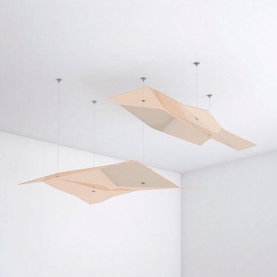 Resin suspended ceiling - SHAPES ALTA - 3Form - floating / for office ...