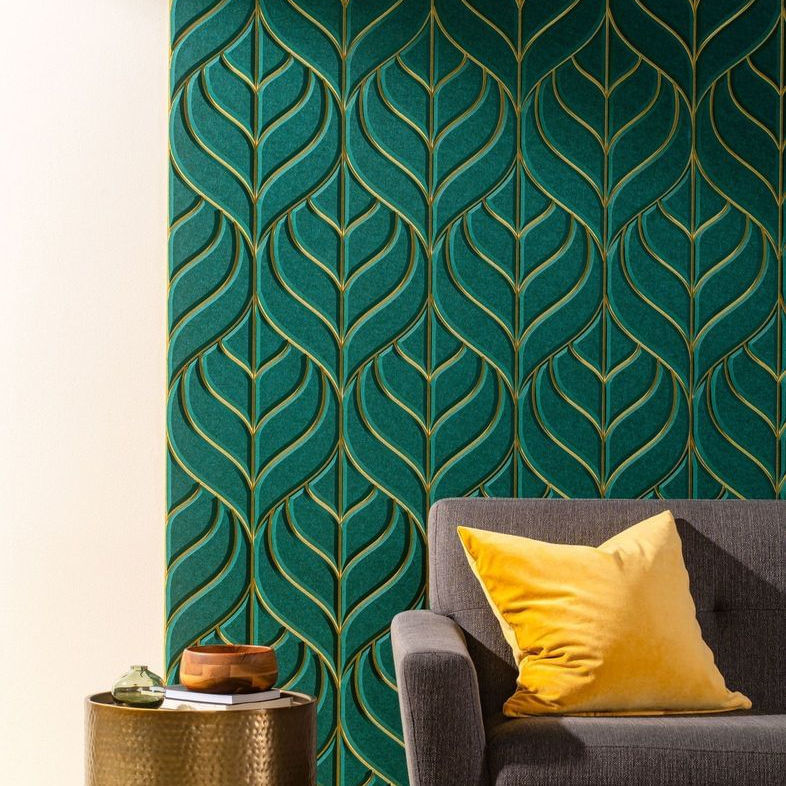 Acoustic wall panel - HUSH STACK - 3Form - felt / rectangular / textured