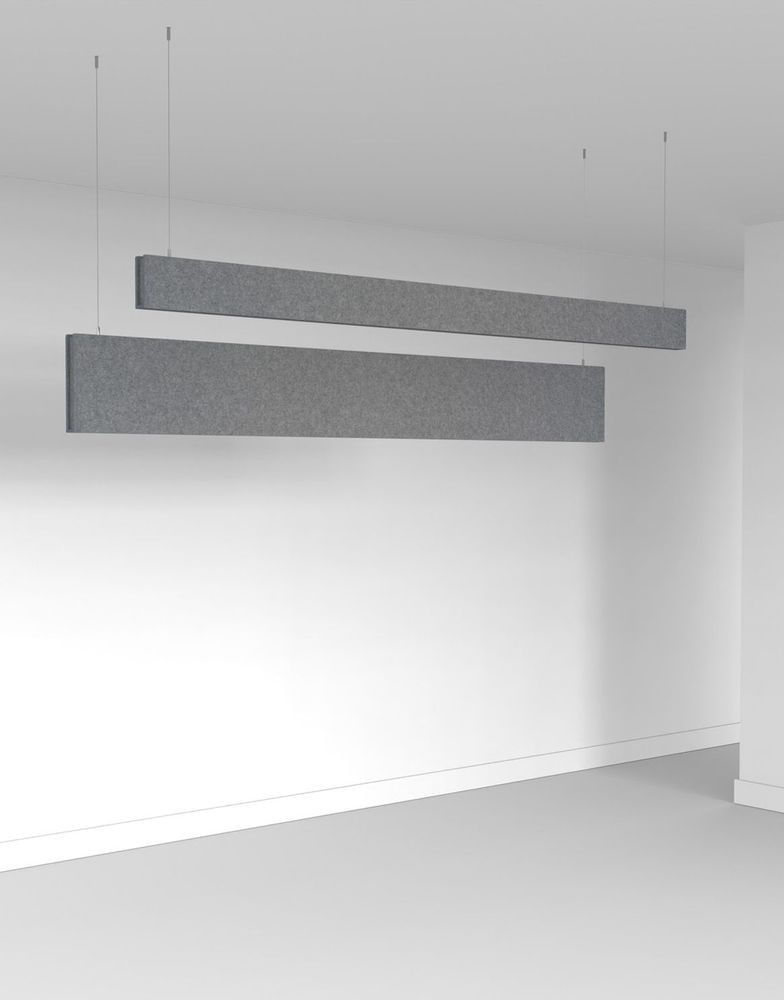 Felt acoustic baffle - Hush Slim - 3Form - suspended / ceiling ...
