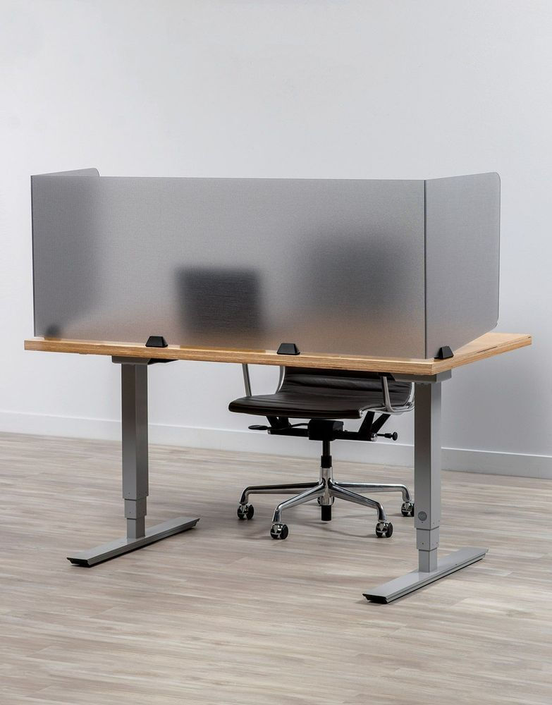 Desk mounted desk partition - 200.67–200.70 - 3Form - felt / anthracite